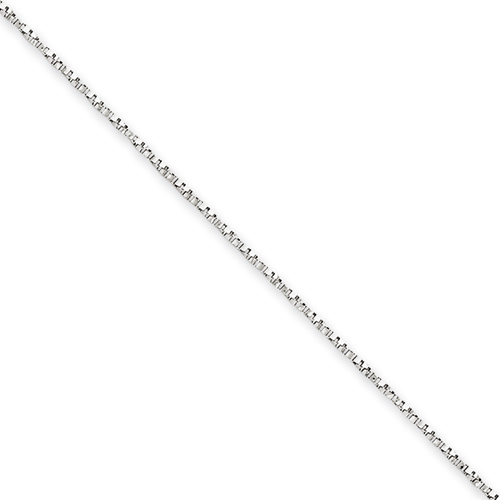 14k White Gold Twisted Box Chain | Parker Jewelers