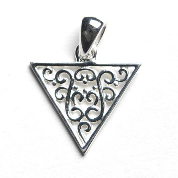 Art Deco Triangle Scroll Pendant | Parker Jewelers