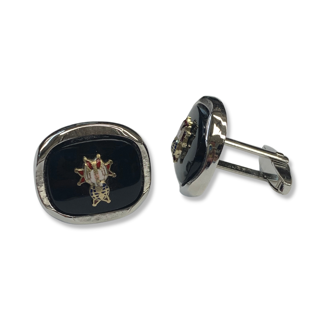 K of C 4th Degree on Onyx Cuff Links | Parker Jewelers